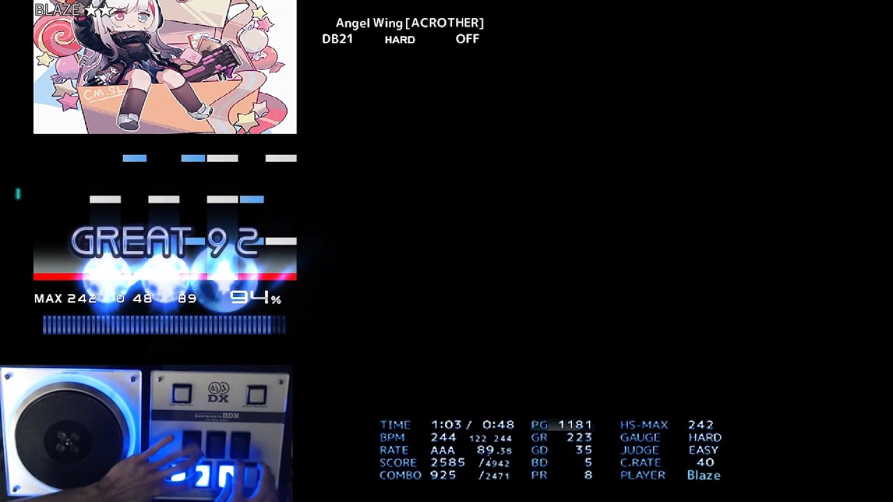 [BMS] Angel Wing [ACROTHER] HARD CLEAR - YouTube
