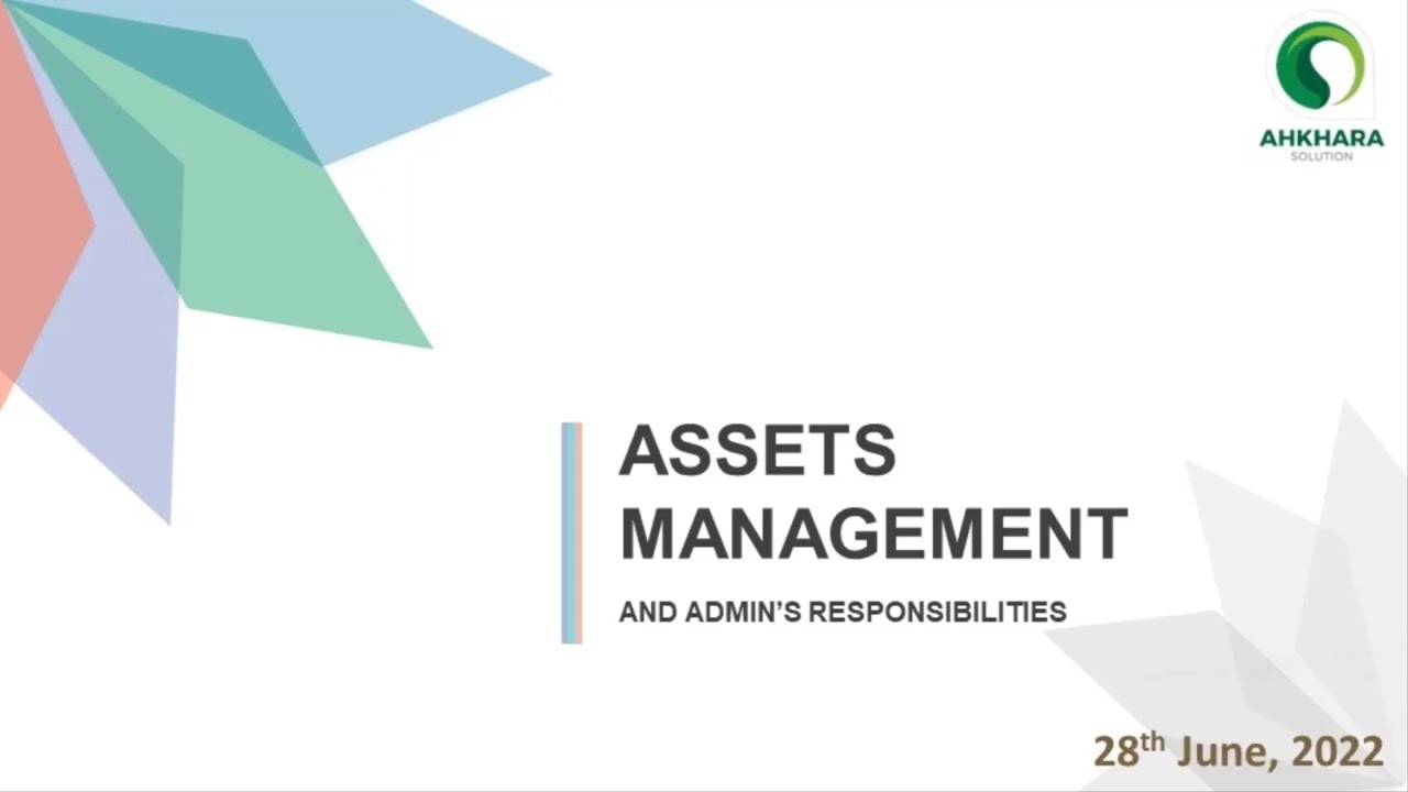 Assets Management Episode - 02 - YouTube