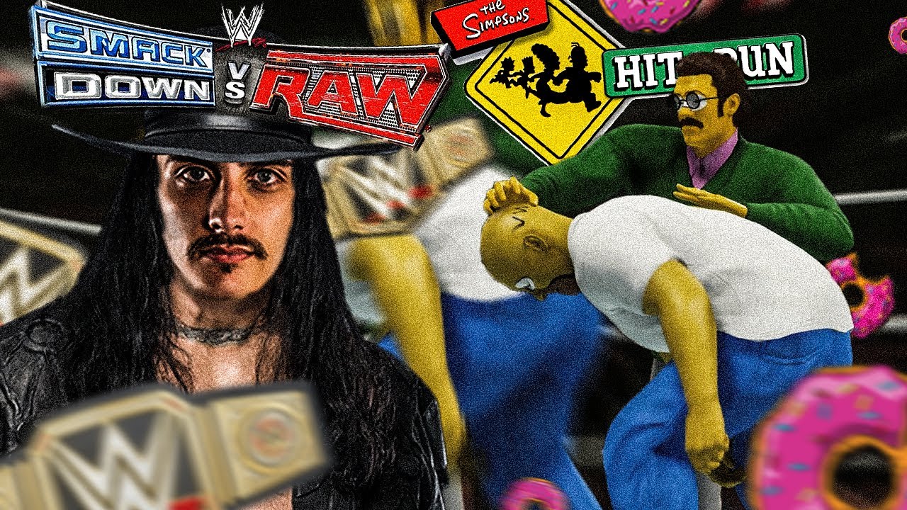 RETOUR EN ENFANCE 👶| WWE SmackDown vs. Raw + Simpsons Hit & Run - YouTube