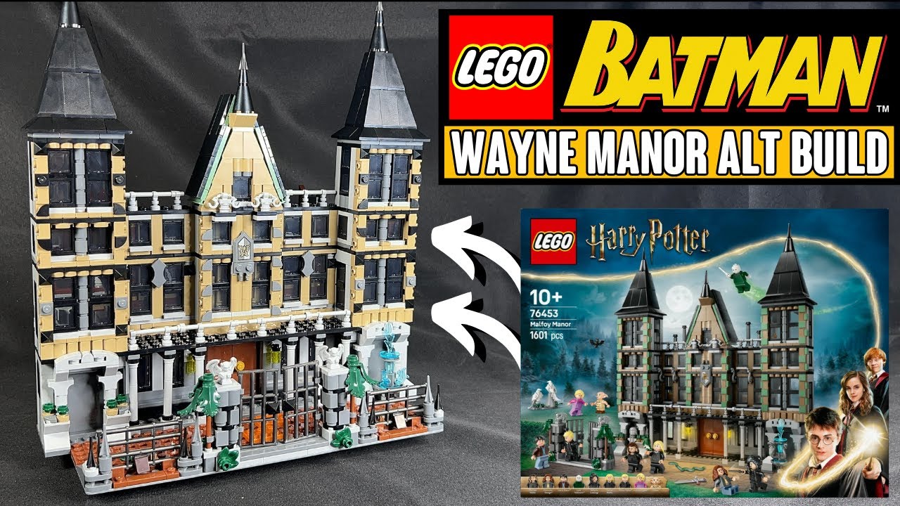 LEGO Batman "WAYNE MANOR" MOC (Harry Potter Malfoy Manor REBUILD ...