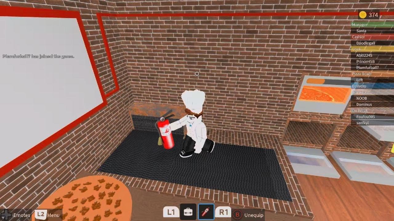 Roblox work at pizza place - YouTube