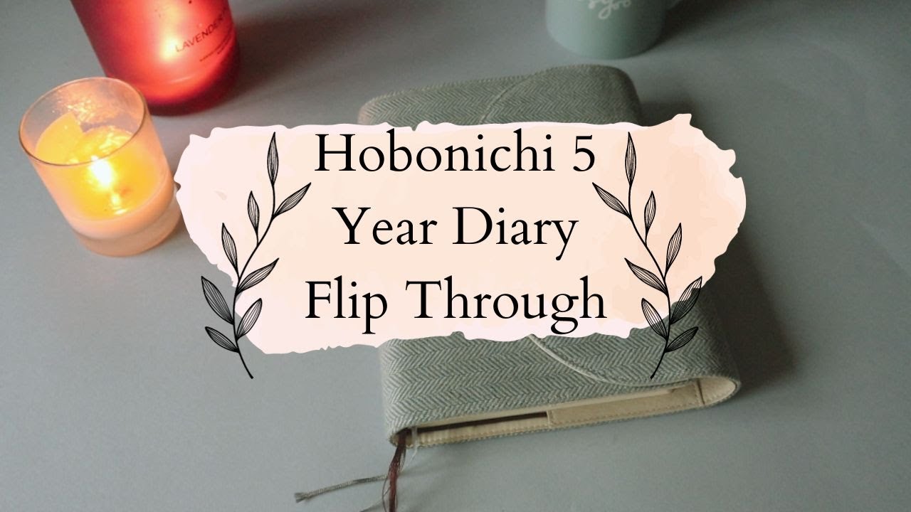 Hobonichi A5 Five Year Diary Flip Through - YouTube