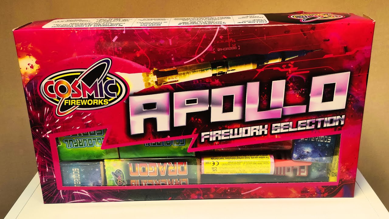 Cosmic Fireworks Apollo Selection Box - YouTube