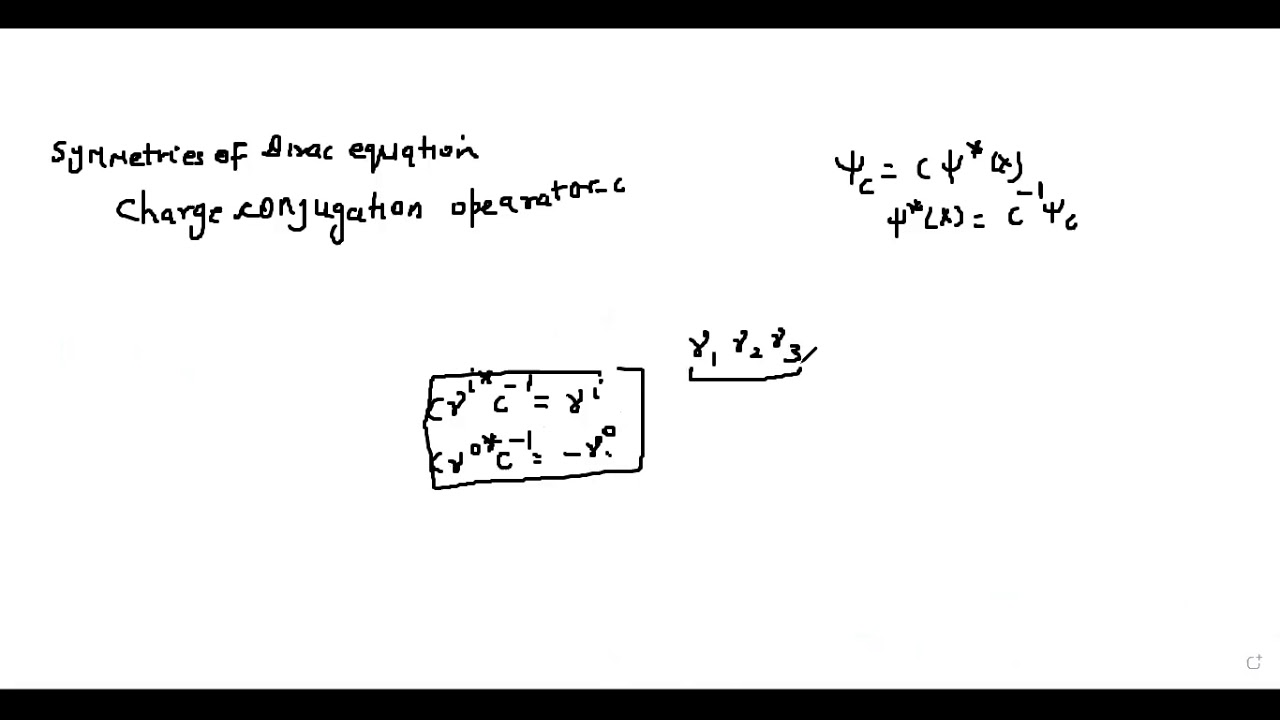 lecture-33: Parity, Time reversal and charge conjugation symmetry - YouTube