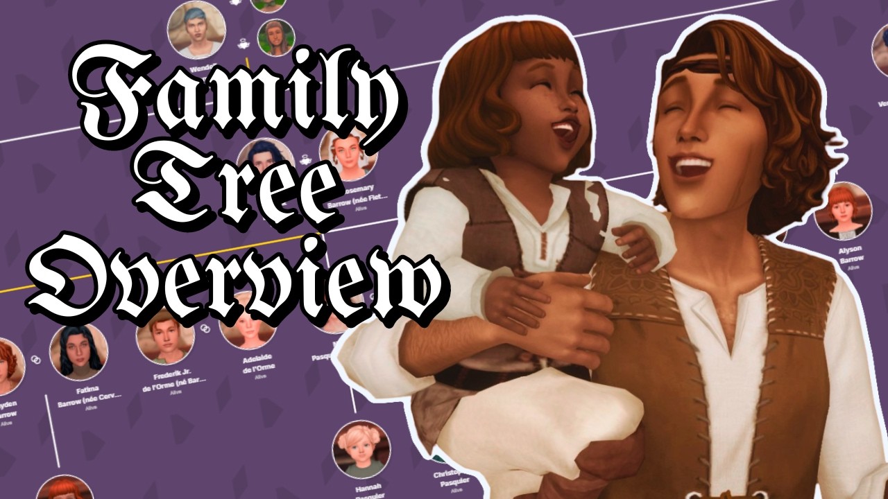 Family Tree Overview | Barrow Legacy 1325 | The Sims 4 Ultimate Decades ...