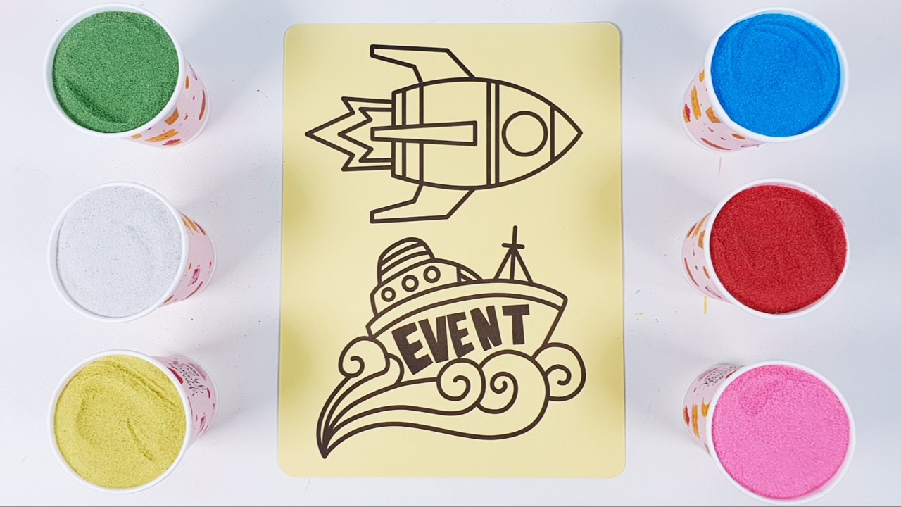 Sand Painting Ships & Missiles | DIY Art - YouTube
