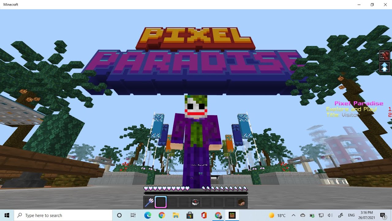 Trying The New Minecraft Bedrock Sever Pixel Paradise Youtube 0255