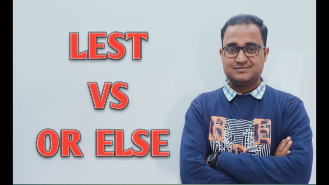 Lest vs or else _Advance English grammar_competitive English_Nitin Soni ...