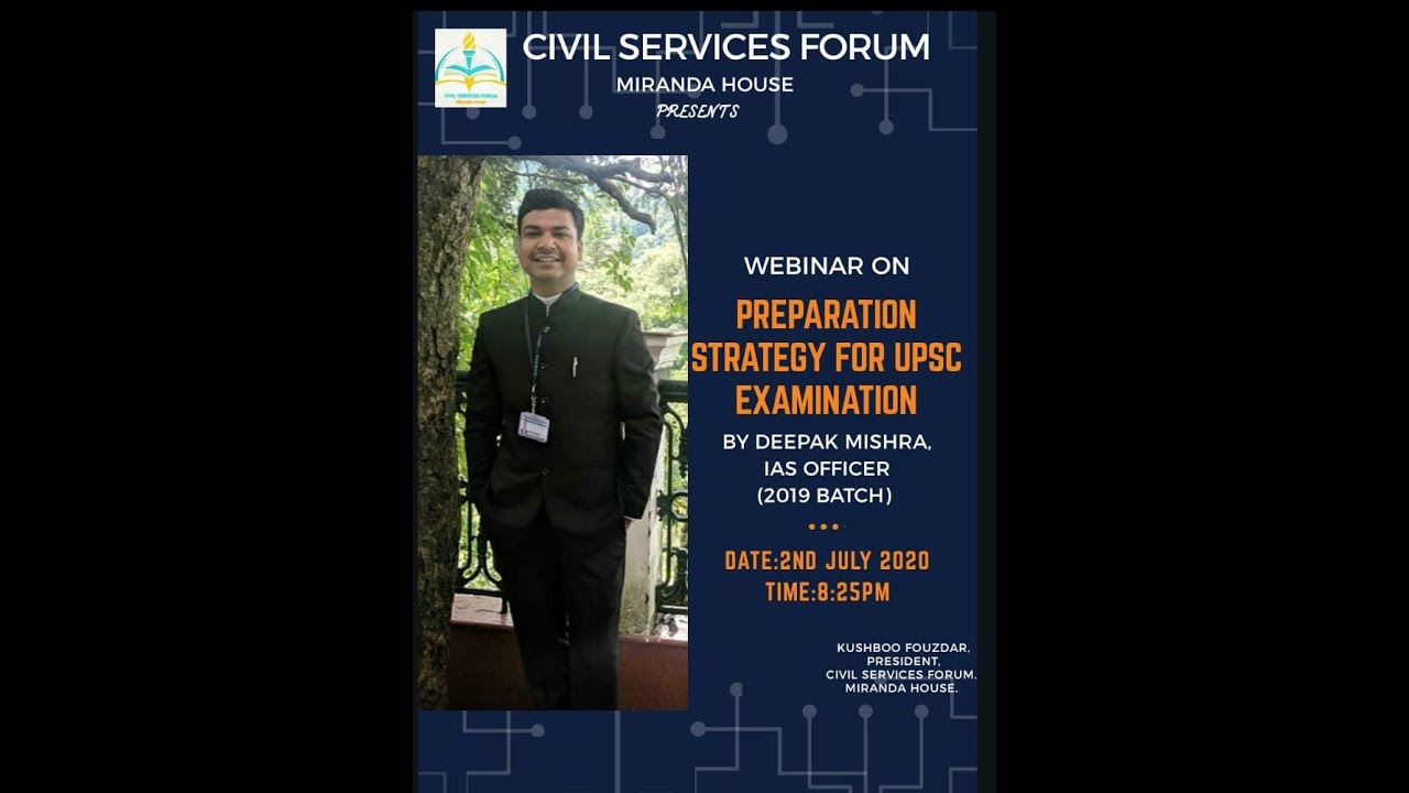 Strategy for UPSC ! By Deepak Mishra ! Cadre : Bihar - YouTube