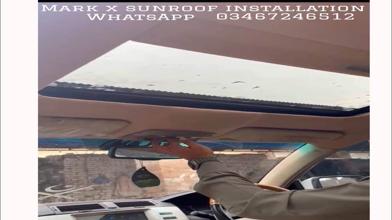 How to installation mark x sunroof - YouTube