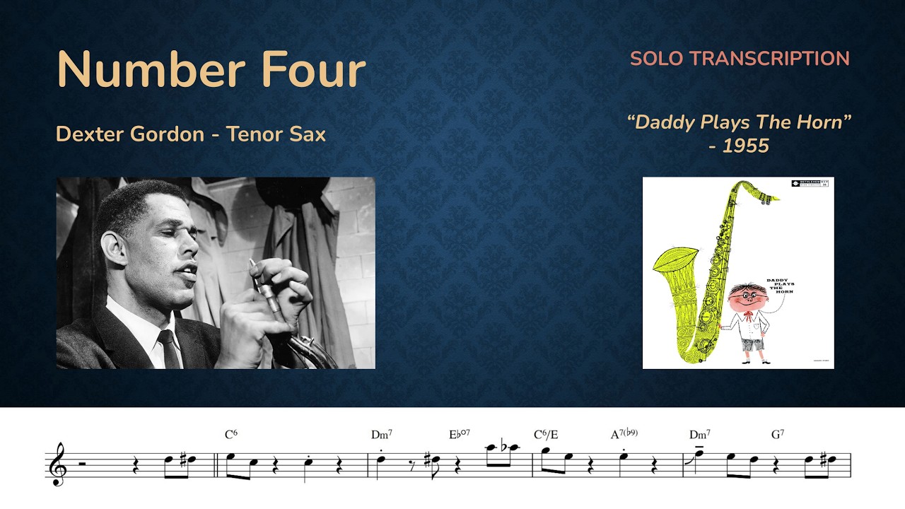 Dexter Gordon - Number Four (Transcription) - YouTube