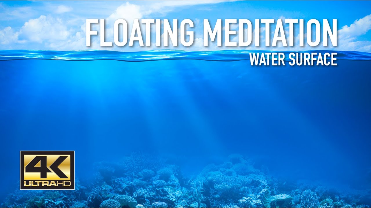Floating Meditation (4k) 💧🌈💧 Study Concentration Relaxation Mindfulness ...