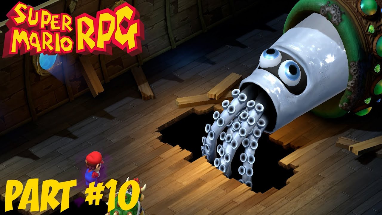 Super Mario RPG - Part 10: Sunken Ship + King Calamari Boss Fight ...