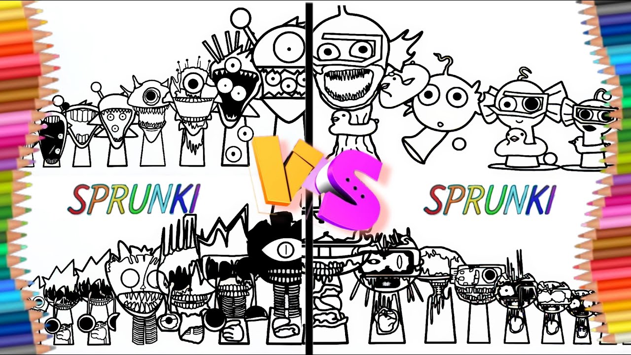 Incredibox SPRUNKI Coloring Pages New How to Color ALL Sprunki Phases 1 ...