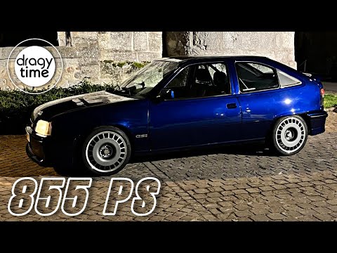 855 PS Opel Kadett E GSI 16V 4x4 | C20XE 16V Turbo | Extreme fast acceleration 100-200 Km/h