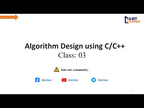 Class-03 || Algorithm || Batch-02 || Q-bit Learning - YouTube