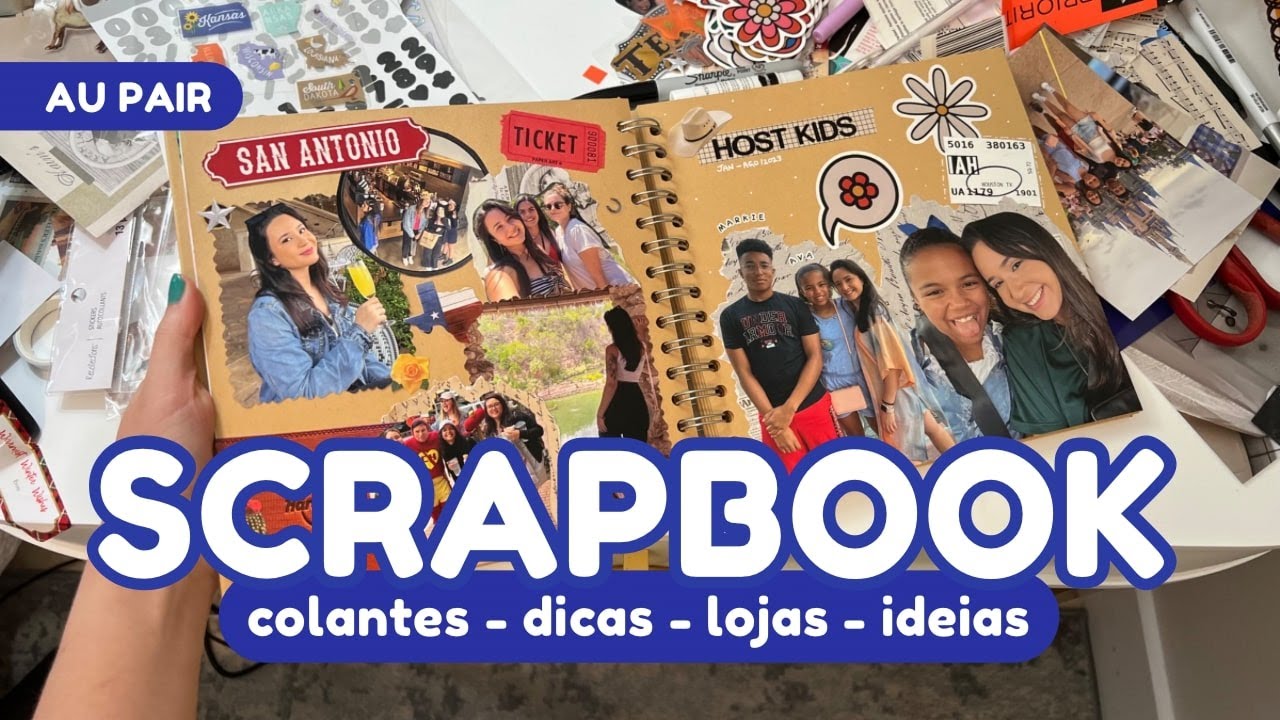 Fazendo o meu Scrapbook | Intercâmbio de Au Pair | Dicas e lojas - YouTube
