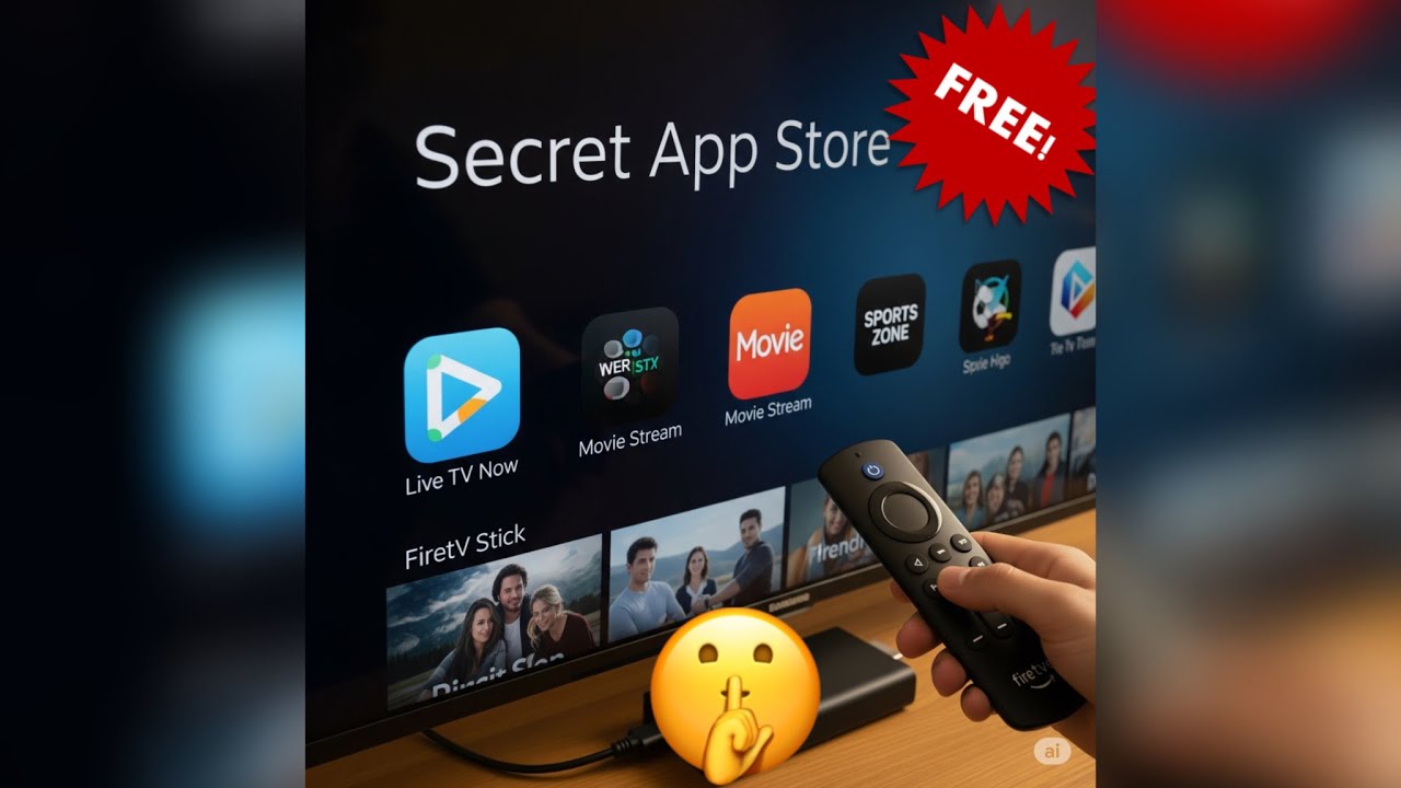 🤫 Secret Fire Stick App Store! FREE Live TV 2025! - YouTube