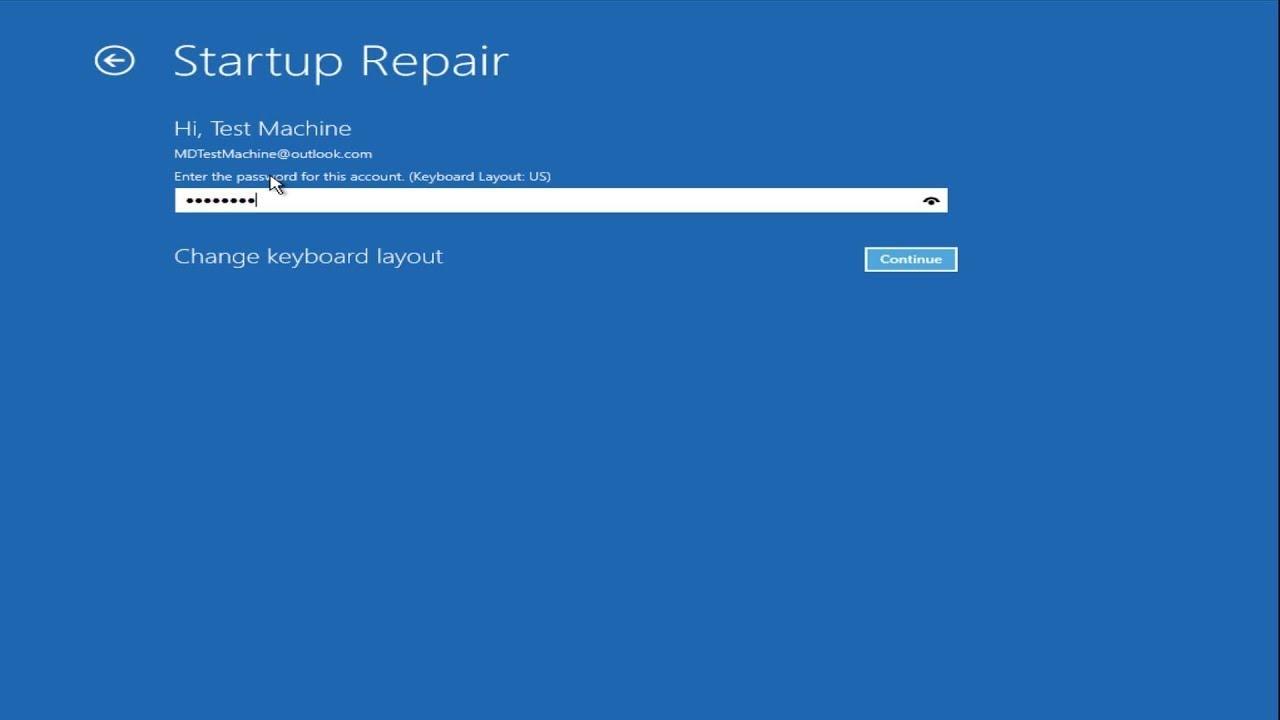 Startup Repair windows 10 - YouTube