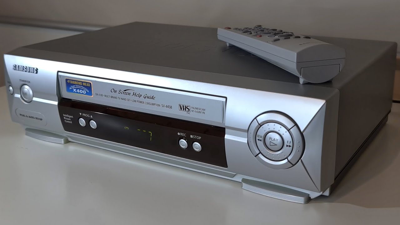 2001 Samsung SV-445B VCR VHS Tape Rewind - YouTube