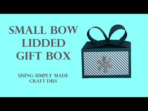 Small Bow Lidded Gift Box - YouTube