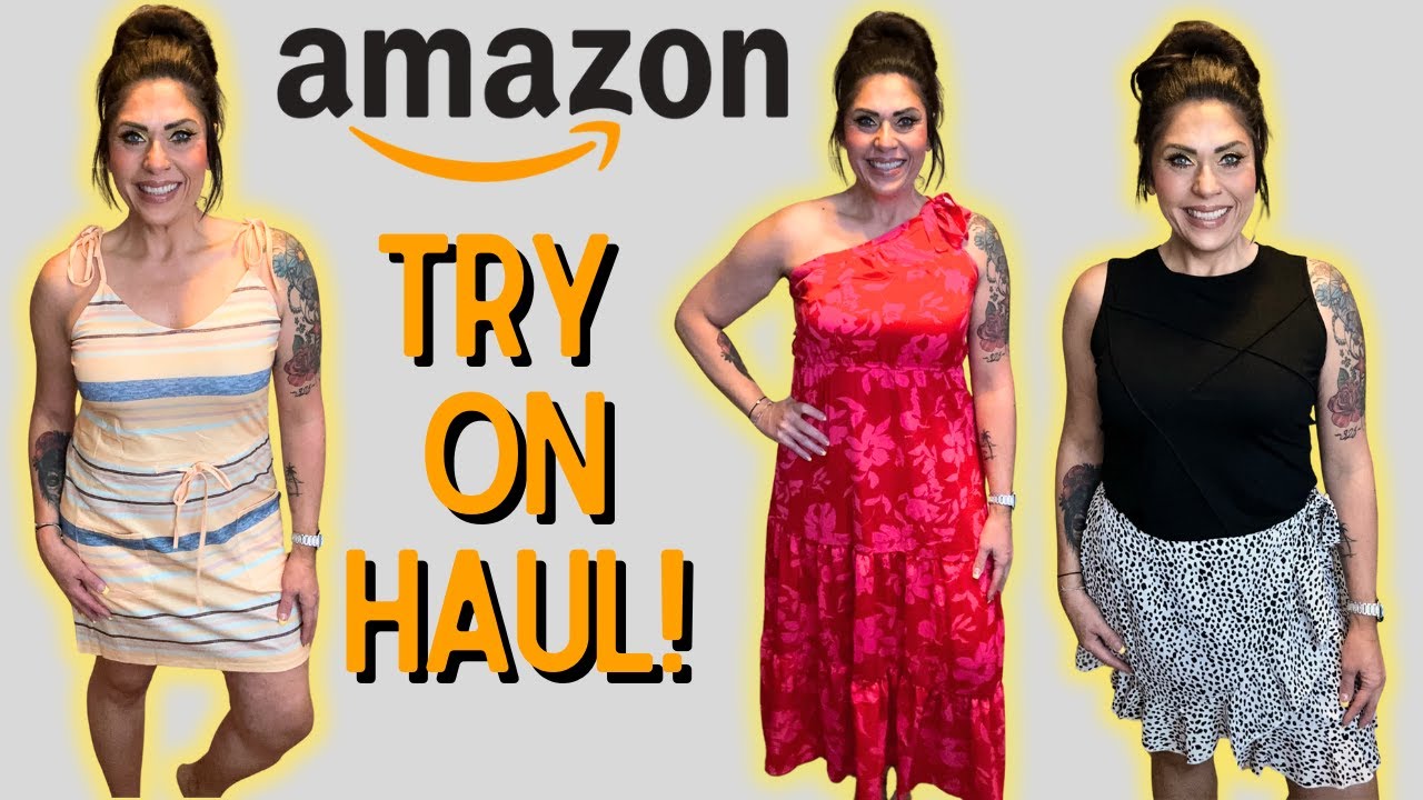 HUGE AFFORDABLE AMAZON TRY ON HAUL FOR SPRING & SUMMER!! STAPLE PIECES ...
