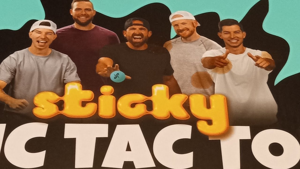 I played the dude perfect sticky tic tac toe board game! 🎯 - YouTube