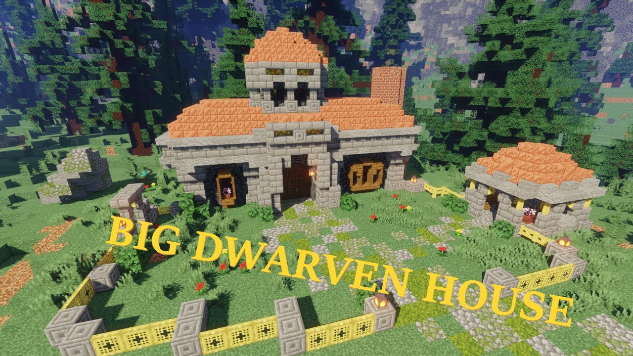 Minecraft DWARVEN HOUSE - tutorial - YouTube