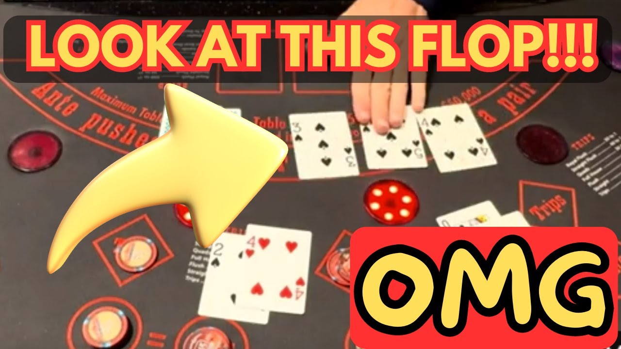 ULTIMATE TEXAS HOLD 'EM in LAS VEGAS! LOOK AT THIS FLOP! OMG!! - YouTube