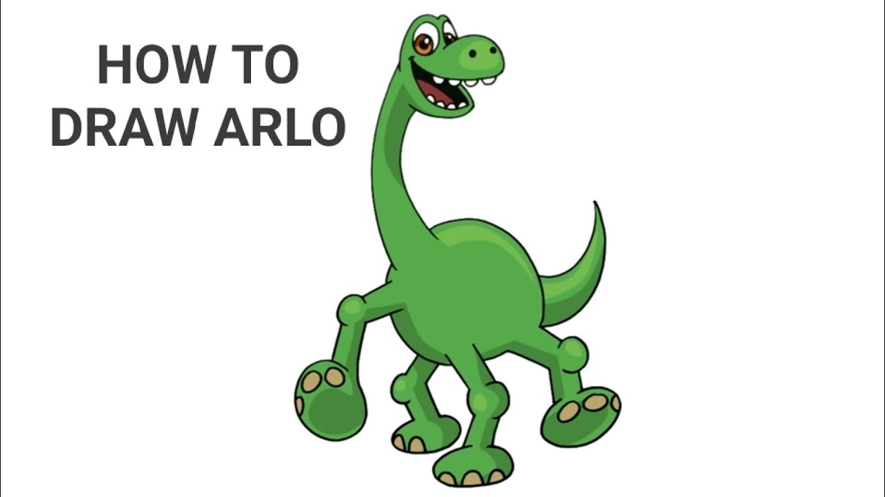 How to draw Arlo / The Good Dinasour / The Cartoon Artist - YouTube
