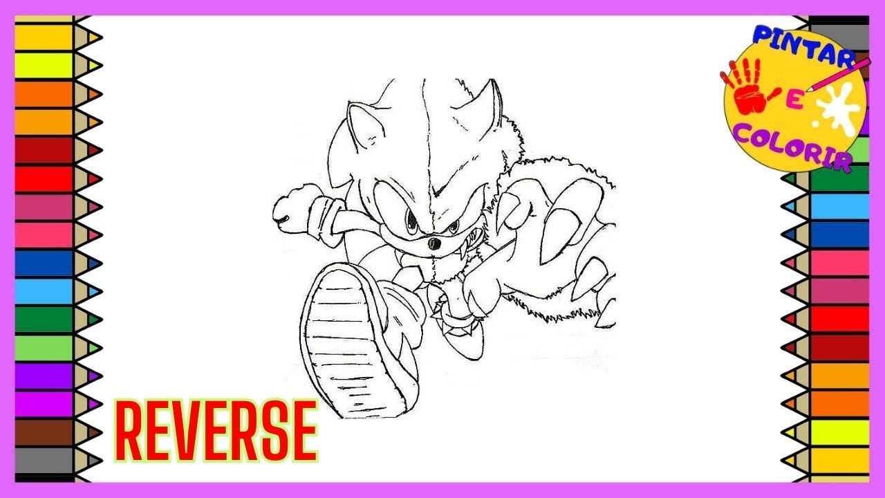 Colorindo REVERSE do SONIC vs SONIC LOBO | Sonic Lobisomem - YouTube