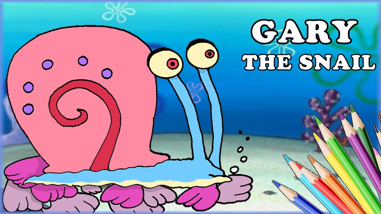 Drawing | How to Draw GARY the Snail EASY - YouTube