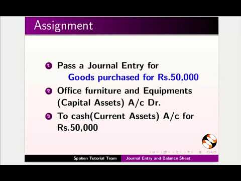 Journal Entry and Balance Sheet in FrontAccounting - English - YouTube