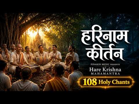 108 Hare Krishna Mahamantra Chants | Harinam Kirtan for Peace & Spiritual Awakening | Pinakin Music