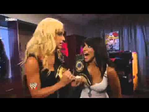 WWE Smackdown 08.20.10 Michelle McCool, Layla Hornswoggle Backstage ...