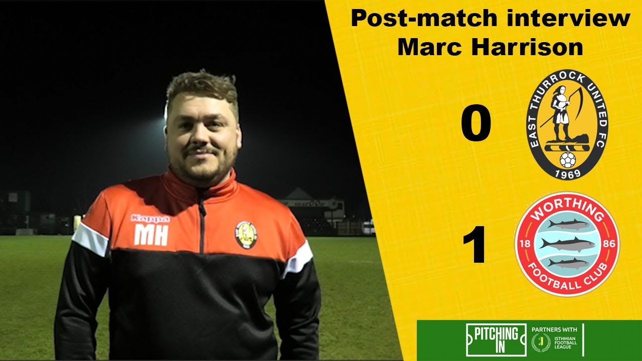 Worthing (H) Post-match interview - Marc Harrison - YouTube