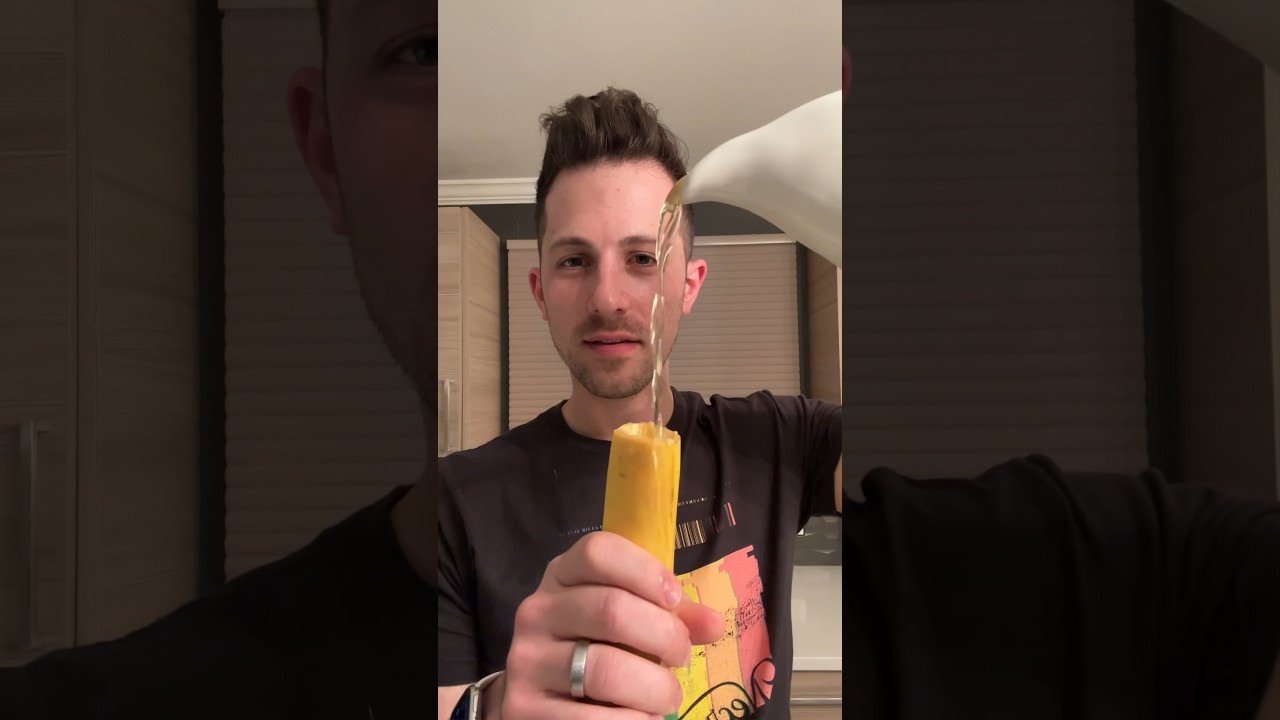 How to make coffee in a banana ☕️🍌 thanks to instruction from ⁠@dina ...
