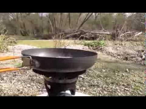 Using the Jetboil fry pan - YouTube