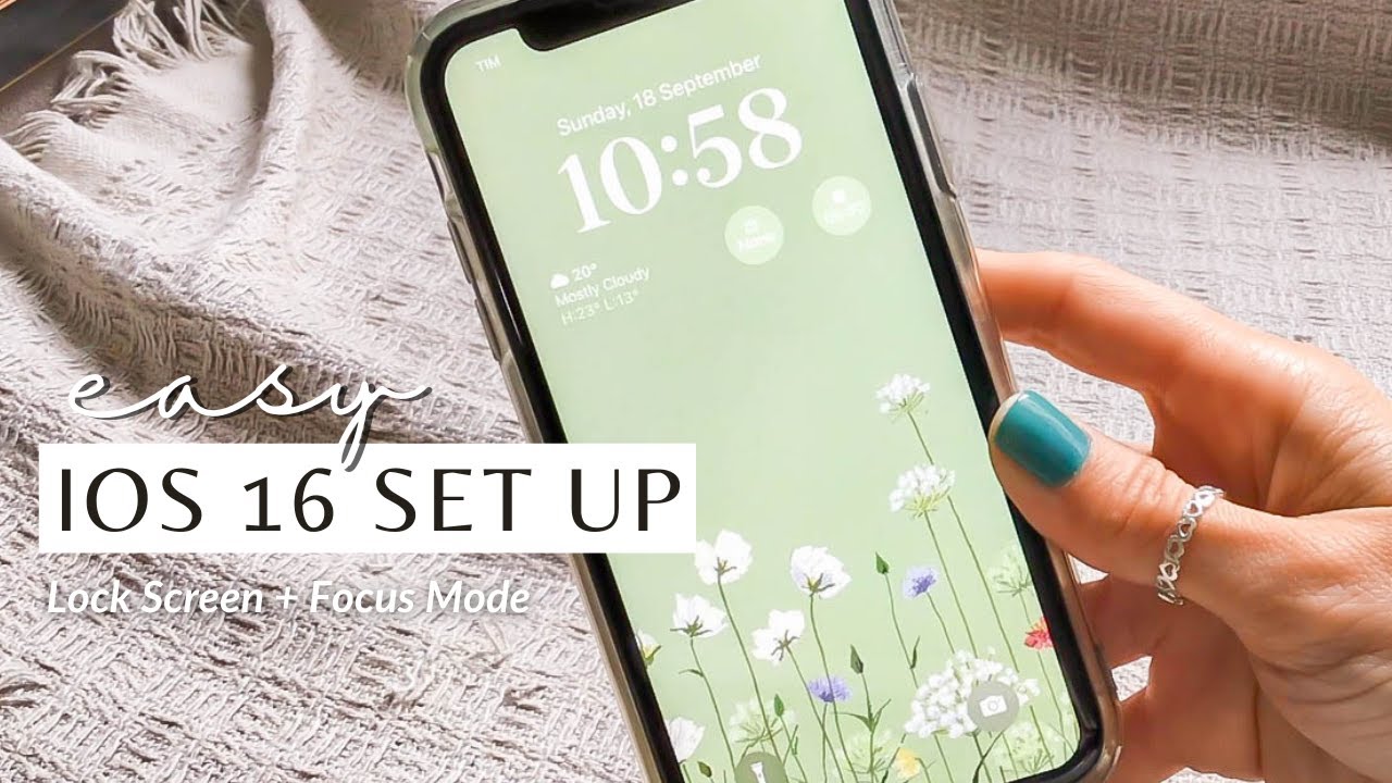 Aesthetic and simple iOS lock screen Tutorial - YouTube