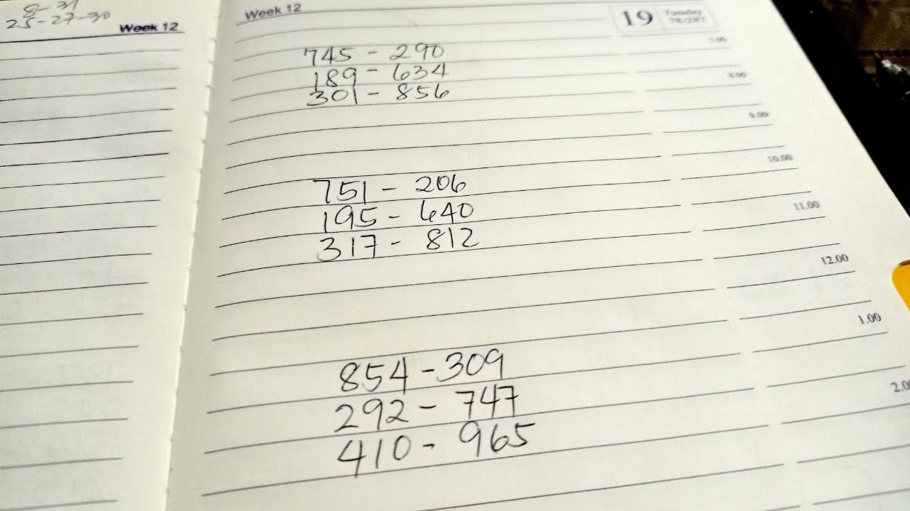 3D lotto tips (swertres guide) - YouTube