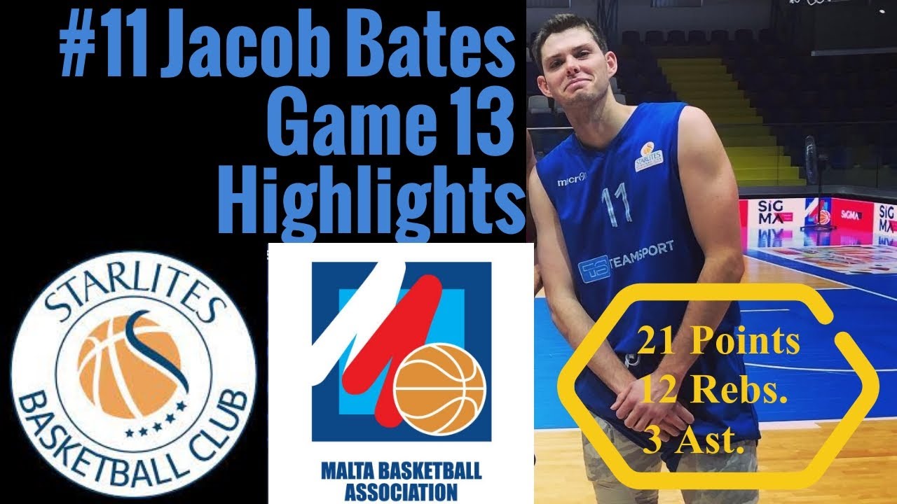 #11 Jacob Bates Rookie Season Game 13 Highlights. Starlites Basketball ...