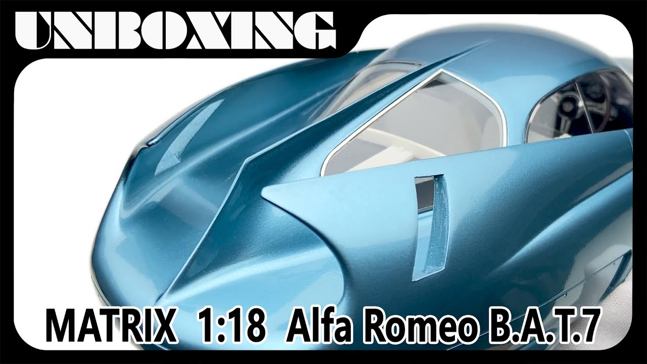Alfa Romeo BAT 7 / 1:18 car model by MATRIX / UNBOXING - YouTube