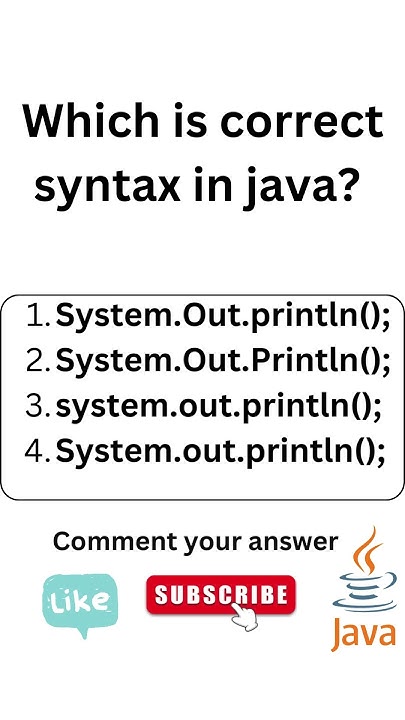 Which is correct syntax in java | Java interview Question - YouTube