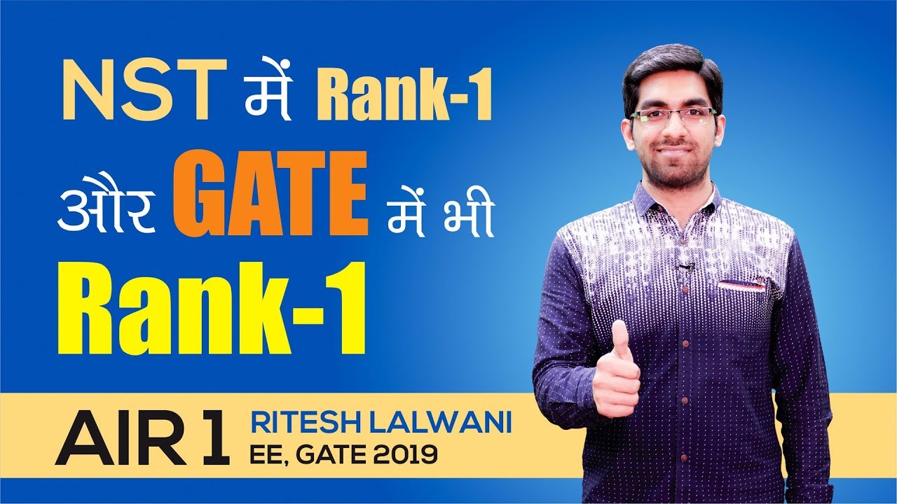 GATE 2019 Topper | Ritesh Lalwani (EE, AIR-1) | MADE EASY Student ...