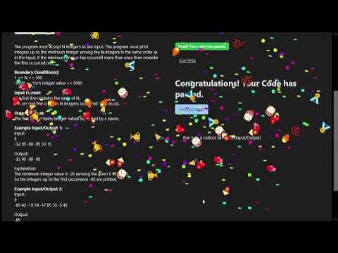 Skillrack Daily Challenge-Print up to Minimum-(Program id-8772)-02/05 ...