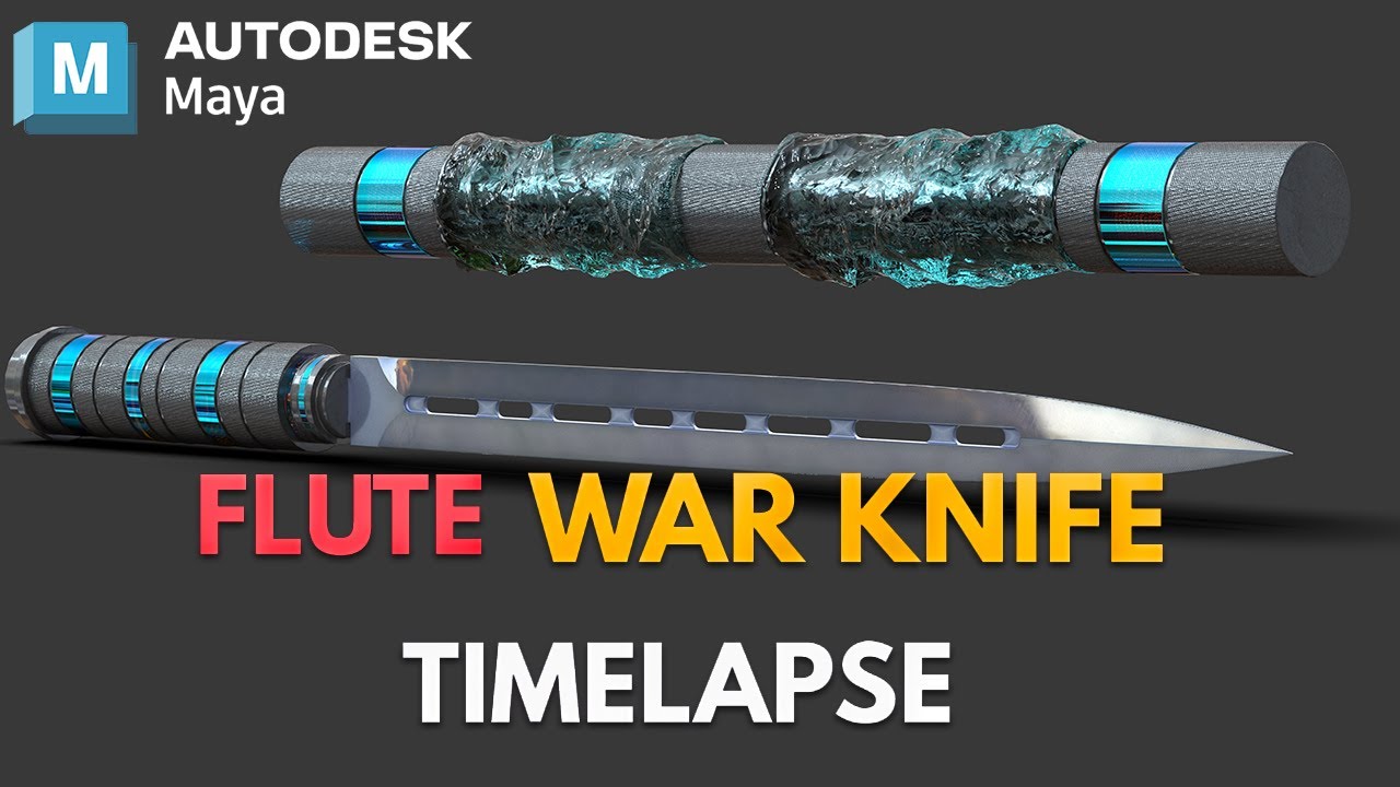 Knife 3D Modeling in Maya Tutorial For Beginners - YouTube