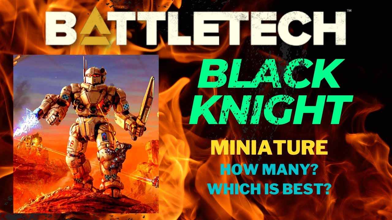BattleTech Black Knight Miniature - taking a closer look! - YouTube