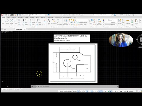 AutoCAD_ Guide Plate _ Beginners _ UCS_ Line _ Circle - YouTube