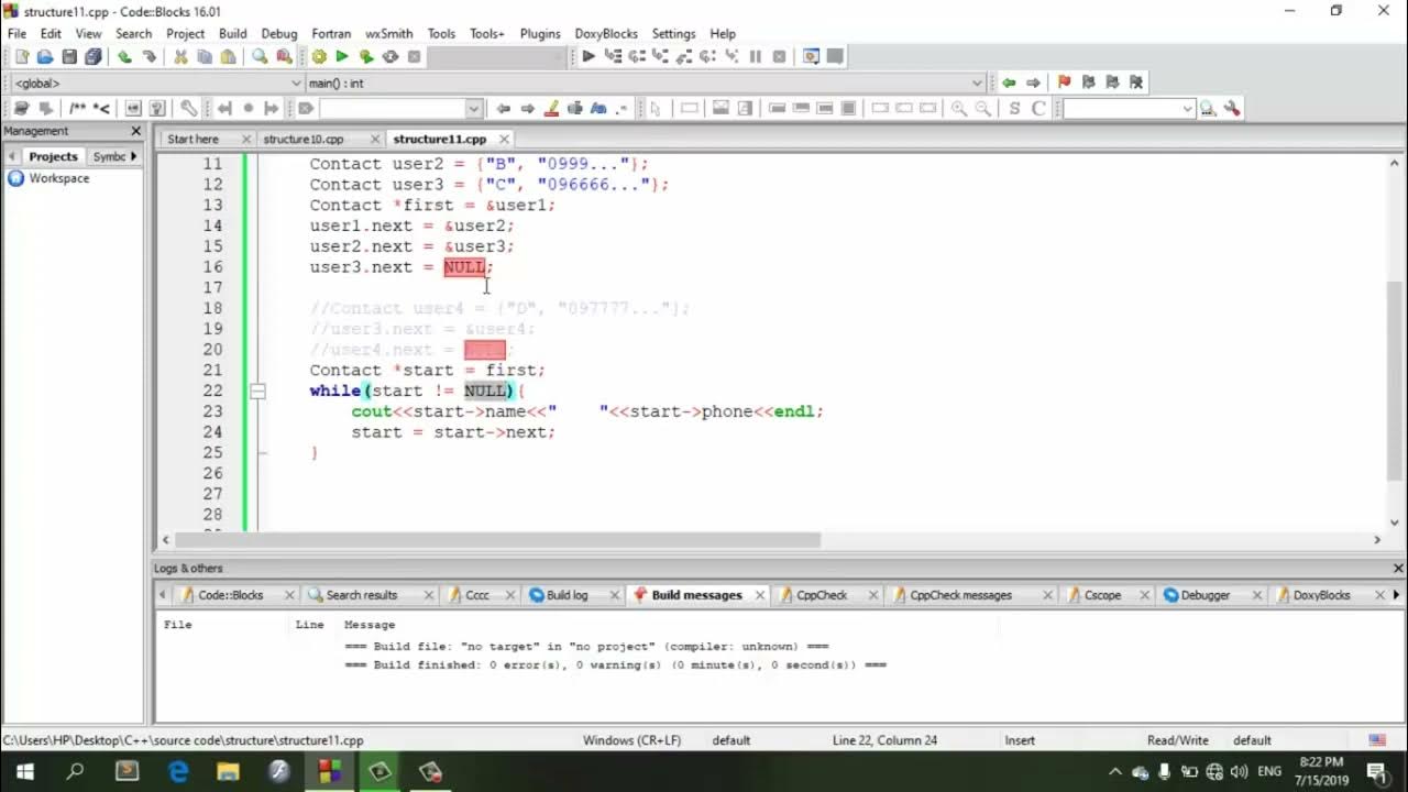 Lecture 17 Linked List Using Structure - YouTube