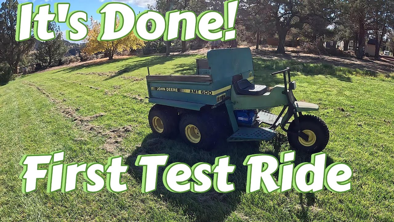 John Deere ATM 600 Final Part! (First test ride and top speed run ...